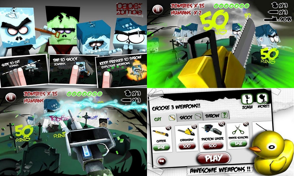 Juegos para Smartphone: hoy Paper Zombie